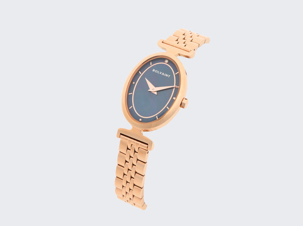 The Bolvaint Lumina Ladies' Watch - Midnight Navy and Rose Gold ...